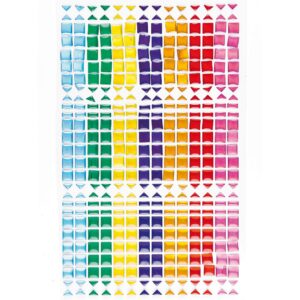 baker ross ef584 mosaic stick on stones - pack of 375, for card craft, scrapbooking and kids art activities