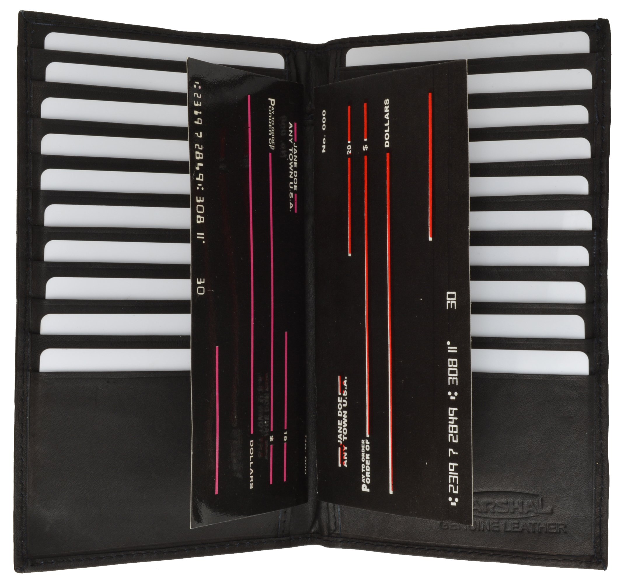 MARSHAL Credit Card Organizer Wallet for Women with 20+ card Slots