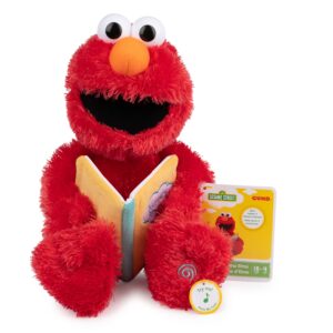 gund sesame sesame street official nursery rhyme elmo animated muppet plush, premium plush sensory toy for ages 18 months & up, red, 15”