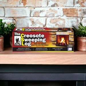 Creosote Sweeping Log for Fireplaces