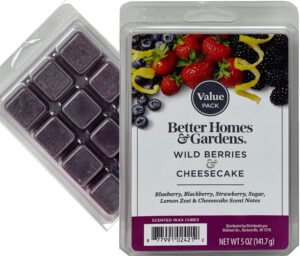 wild berry cheesecake better homes and gardens wax cubes value pack (12 wax cubes)