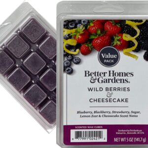 Wild Berry Cheesecake Better Homes and Gardens Wax Cubes Value Pack (12 Wax Cubes)