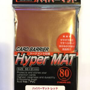 KMC Hyper Matte Sleeves (80-Pack), Red