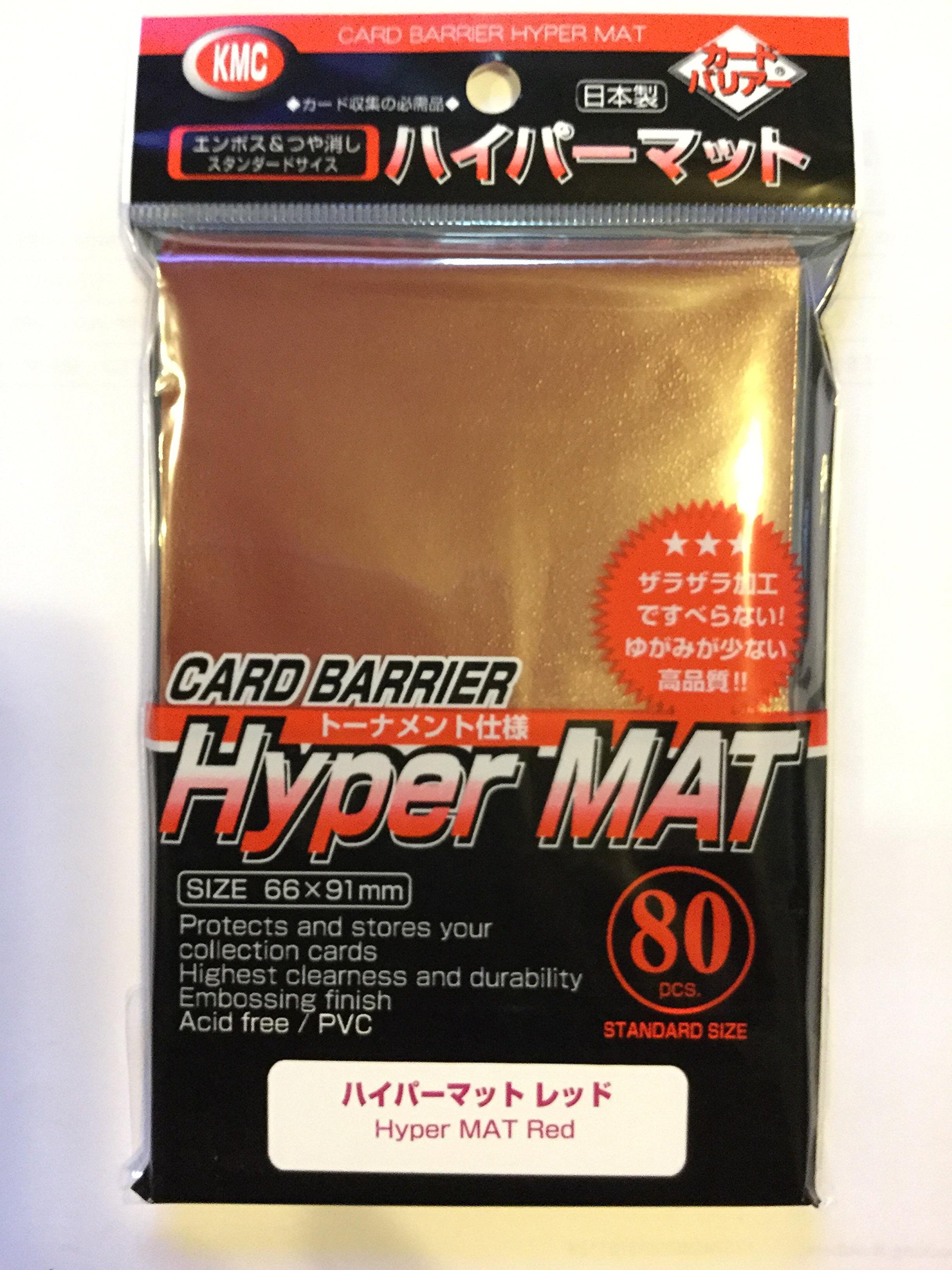 KMC Hyper Matte Sleeves (80-Pack), Red