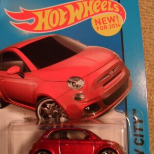 Hot Wheels 2014 HW City Fiat 500 25/250, Maroon