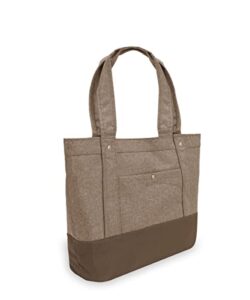 everest stylish tablet tote bag, tan, one size