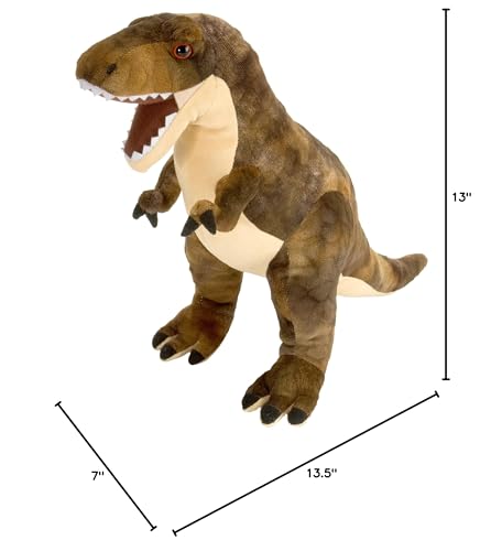 Wild Republic T-Rex Plush, Dinosaur Stuffed Animal, Plush Toy, Gifts for Kids, Dinosauria 15"