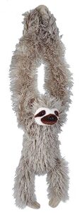 wild republic hanging three toed sloth plush, stuffed animal, plush toy, gifts for kids, zoo animals, 30 inches