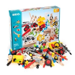 BRIO 34589 Builder Creative Set - 271 Piece STEM Construction Toy | FSC-Certified Wood & Plastic Pieces | Perfect for Toddlers Age 3+ | Enhances Creativity & Motor Skills