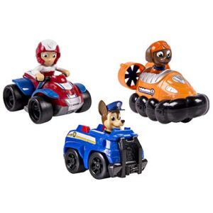 Paw Patrol Racers 3-Pack Vehicle Set, Chase, Zuma and Ryder