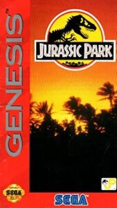 jurassic park sega genesis instruction booklet (sega genesis manual only - no game) pamphlet - no game included