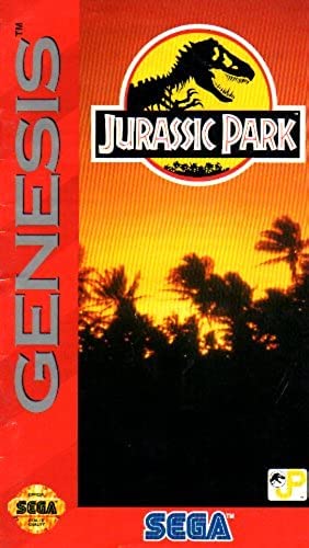 Jurassic Park Sega Genesis Instruction Booklet (SEGA GENESIS MANUAL ONLY - NO GAME) Pamphlet - NO GAME INCLUDED