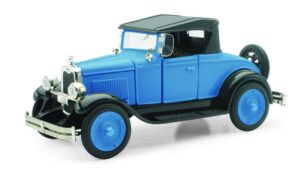 new ray 1928 chevrolet roadster blue 1/32 diecast model car