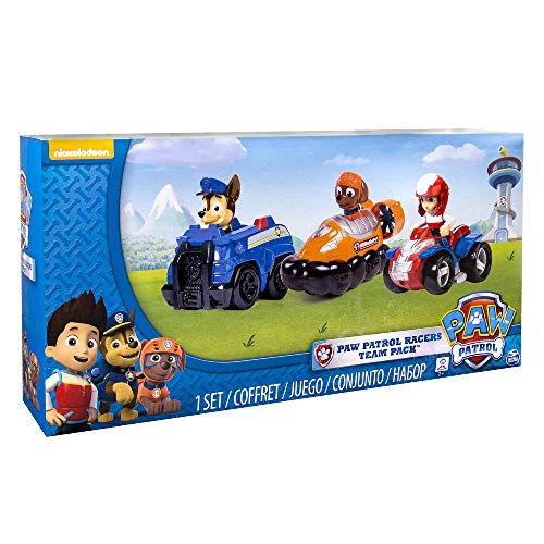 Paw Patrol Racers 3-Pack Vehicle Set, Chase, Zuma and Ryder