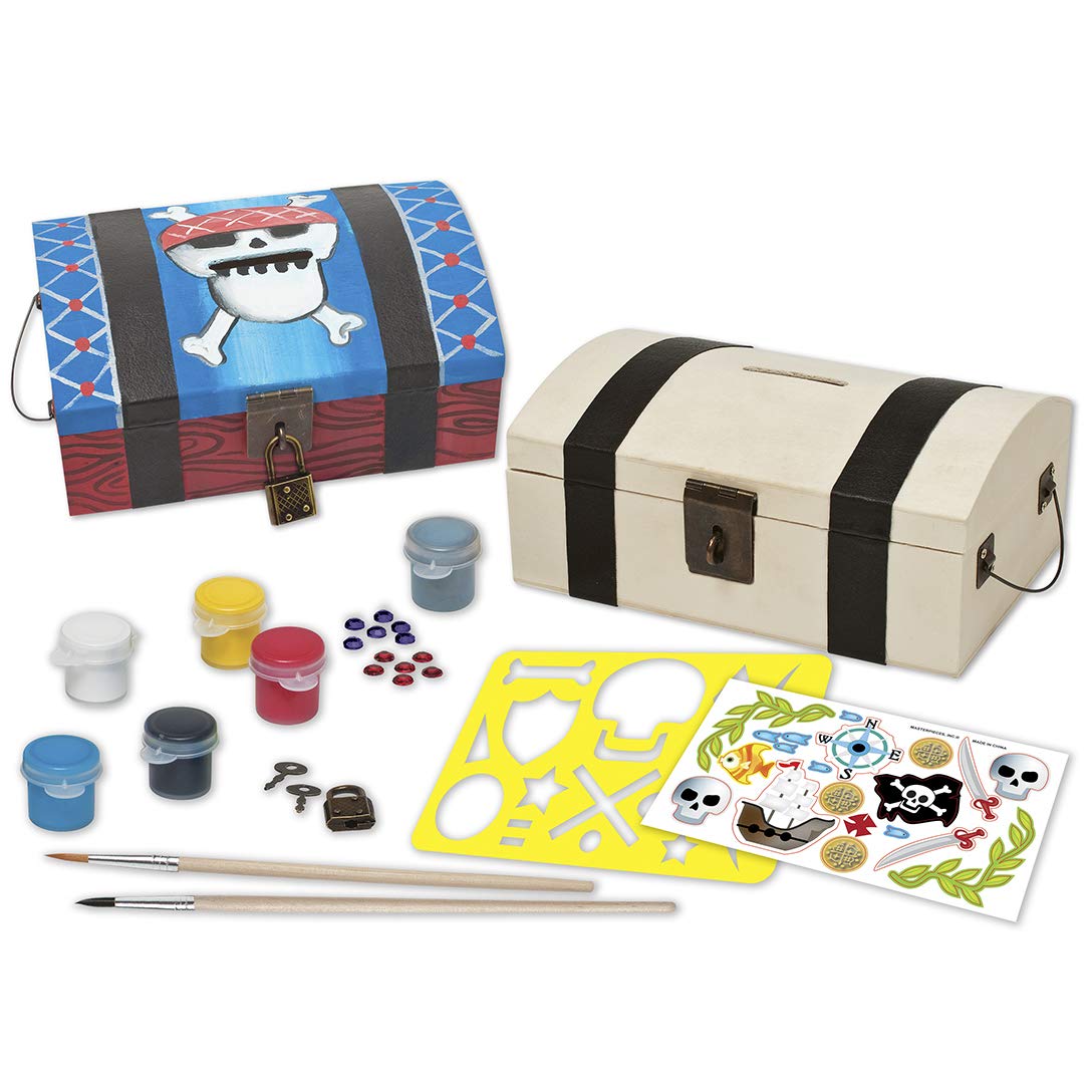 Works of Ahhh... Craft Set - Treasure Chest Classic Wood Paint Kit