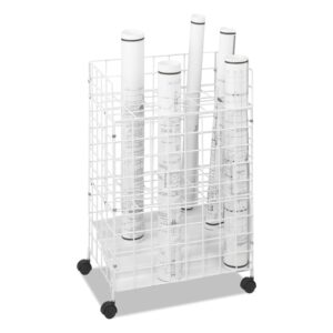 Safco 3088 Wire Roll Files 24 Compartments 21w x 14-1/4d x 31-3/4h White