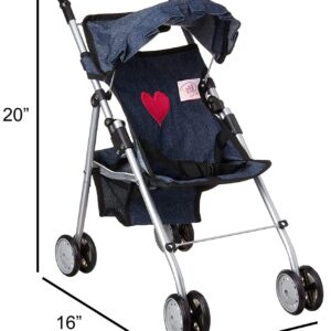 My First Doll Stroller Denim for Baby Doll