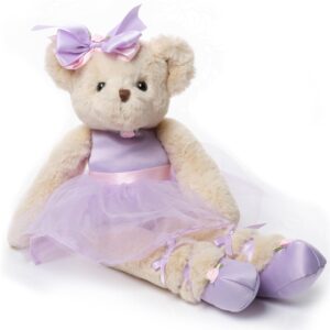 bearington collection tootsie ballerina 15 inch teddy bears for girls - ballerina stuffed animals - dance recital gifts for girls