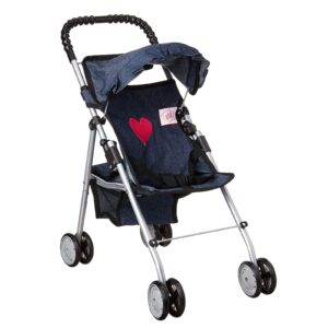 my first doll stroller denim for baby doll