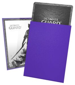 ultimate guard katana card sleeves, 100 standard size tcg sleeves, 66 x 91mm, blue back, tournament sleeves, no pvc & acid-free, high clarity