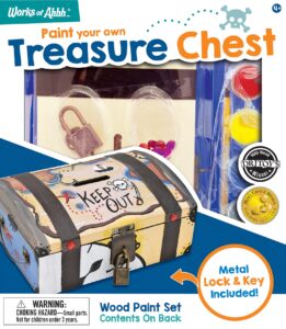 works of ahhh... craft set - treasure chest classic wood paint kit