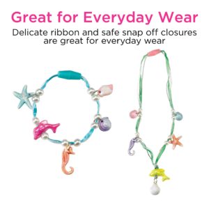 Creativity for Kids Mermaid Jewelry - String Mermaid Beads, Create 8 Jewelry Pieces - Great for Beginners