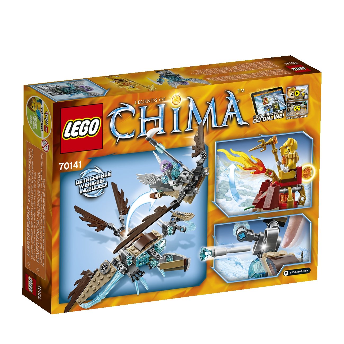 LEGO Chima 70141 Vardy's Ice Vulture Glider Building Toy