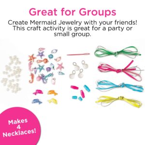 Creativity for Kids Mermaid Jewelry - String Mermaid Beads, Create 8 Jewelry Pieces - Great for Beginners