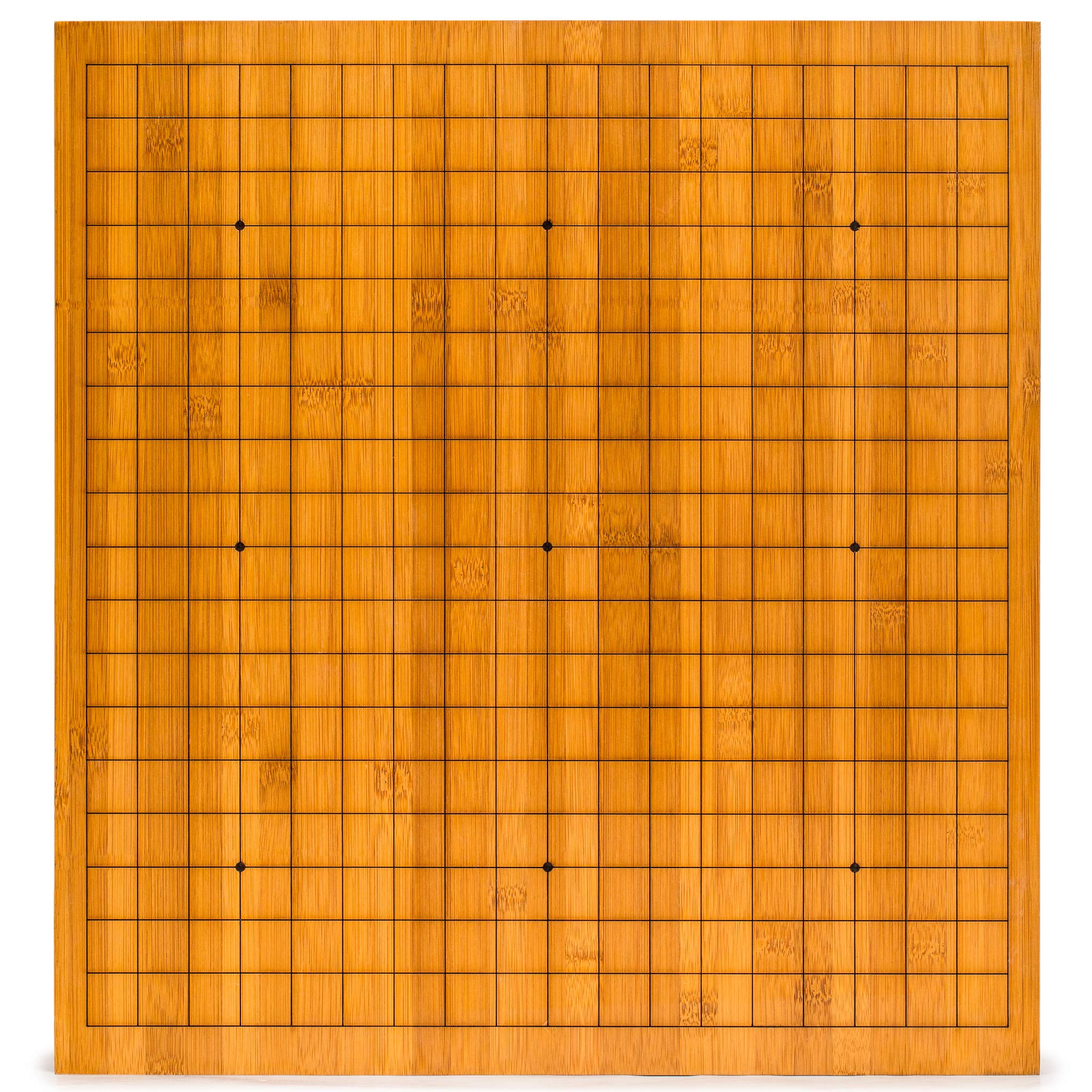 Yellow Mountain Imports Bamboo 0.8-Inch Etched Reversible Go Game Board (Goban) with 19x19 / 13x13 Playing Fields for Standard Gameplay and Quick Games