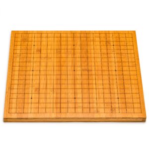 Yellow Mountain Imports Bamboo 0.8-Inch Etched Reversible Go Game Board (Goban) with 19x19 / 13x13 Playing Fields for Standard Gameplay and Quick Games