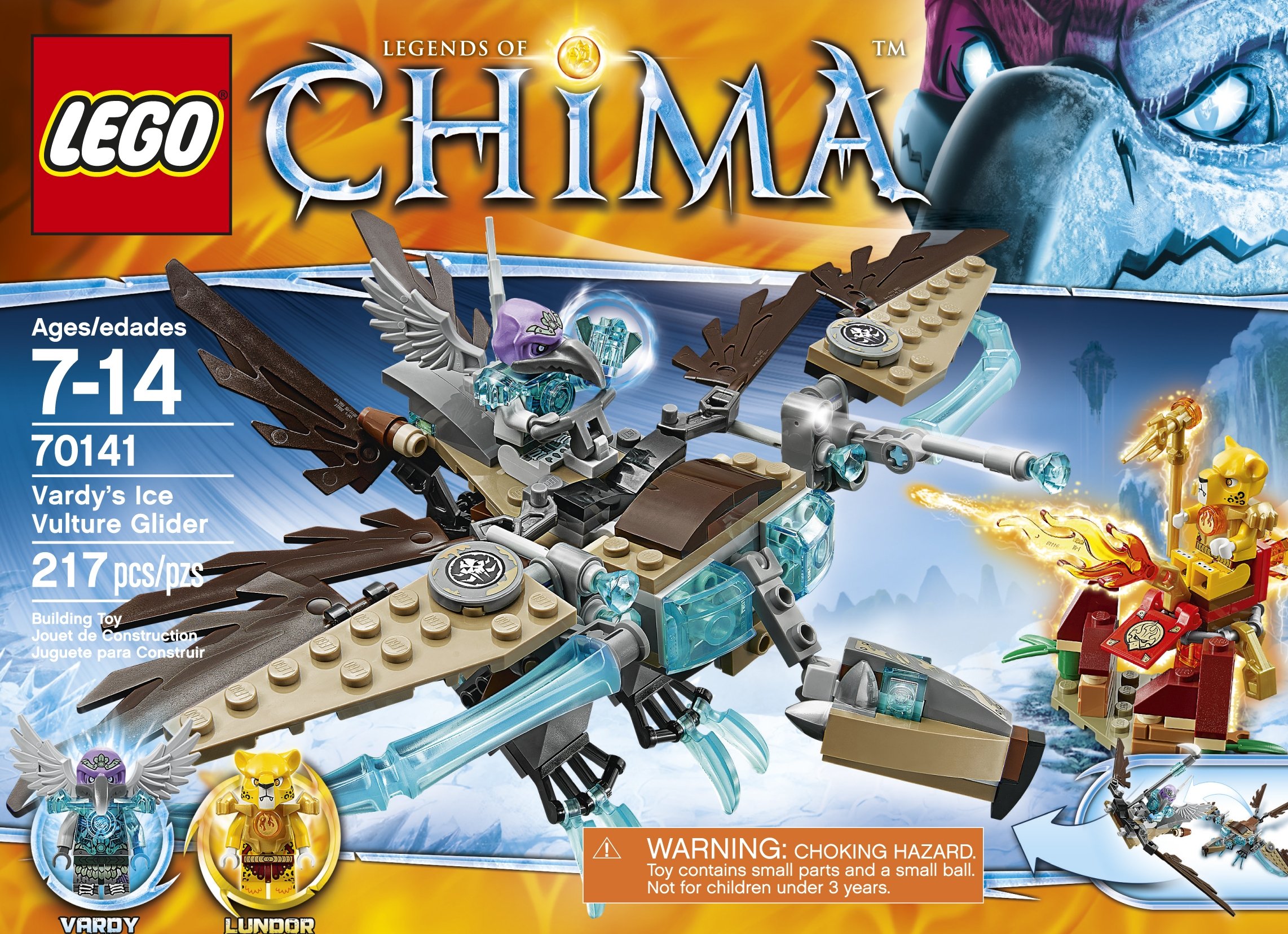 LEGO Chima 70141 Vardy's Ice Vulture Glider Building Toy