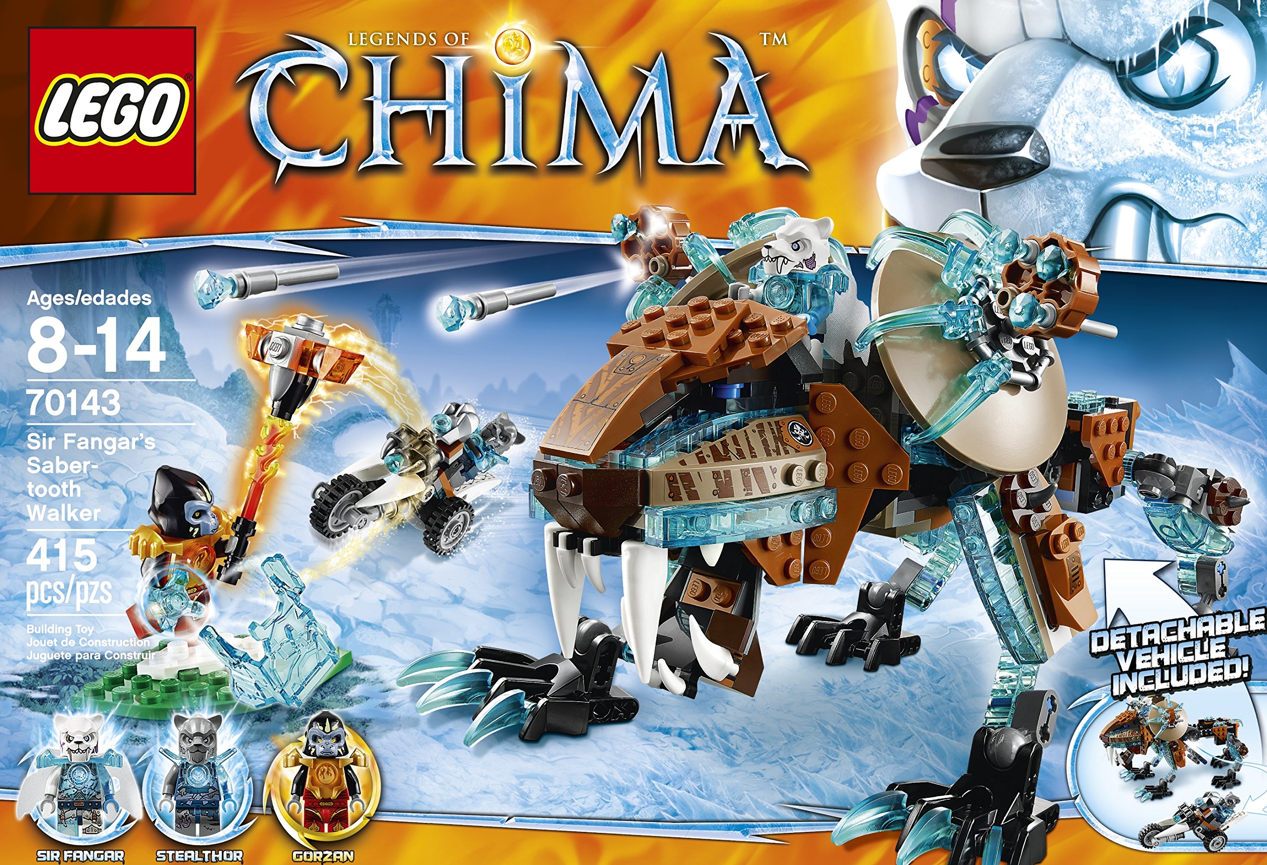 LEGO Chima 70143 Sir Fangar's Saber-Tooth Walker Building Toy