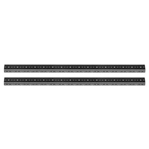 reliable hardware company rh-16-srr-a rack rail, 16, black