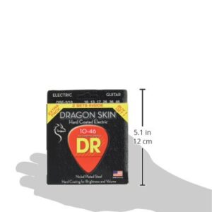 DR Strings DSE-2/10 Dragon Skin Clear Coated Nickel Plated Steel Electric Guitar Strings Value Pack