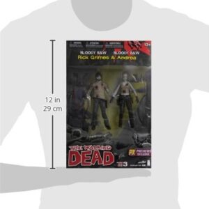 McFarlane Toys The Walking Dead Series 3: Rick and Andrea Action Figure (Bloody Versions) (2-Pack)