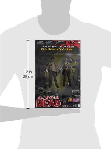 McFarlane Toys The Walking Dead Series 3: Rick and Andrea Action Figure (Bloody Versions) (2-Pack)