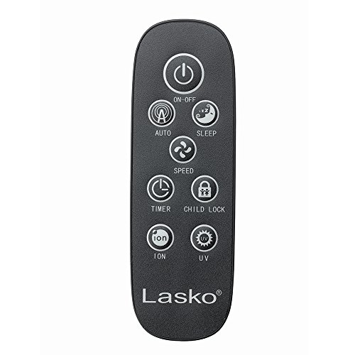 Lasko Pure Platinum HEPA Air Purifier with Remote Control and Auto Clean, Model HF25630 Large