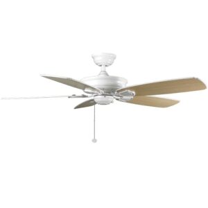 Hampton Bay Heirloom 52 in. Indoor/Outdoor White Matte Ceiling Fan