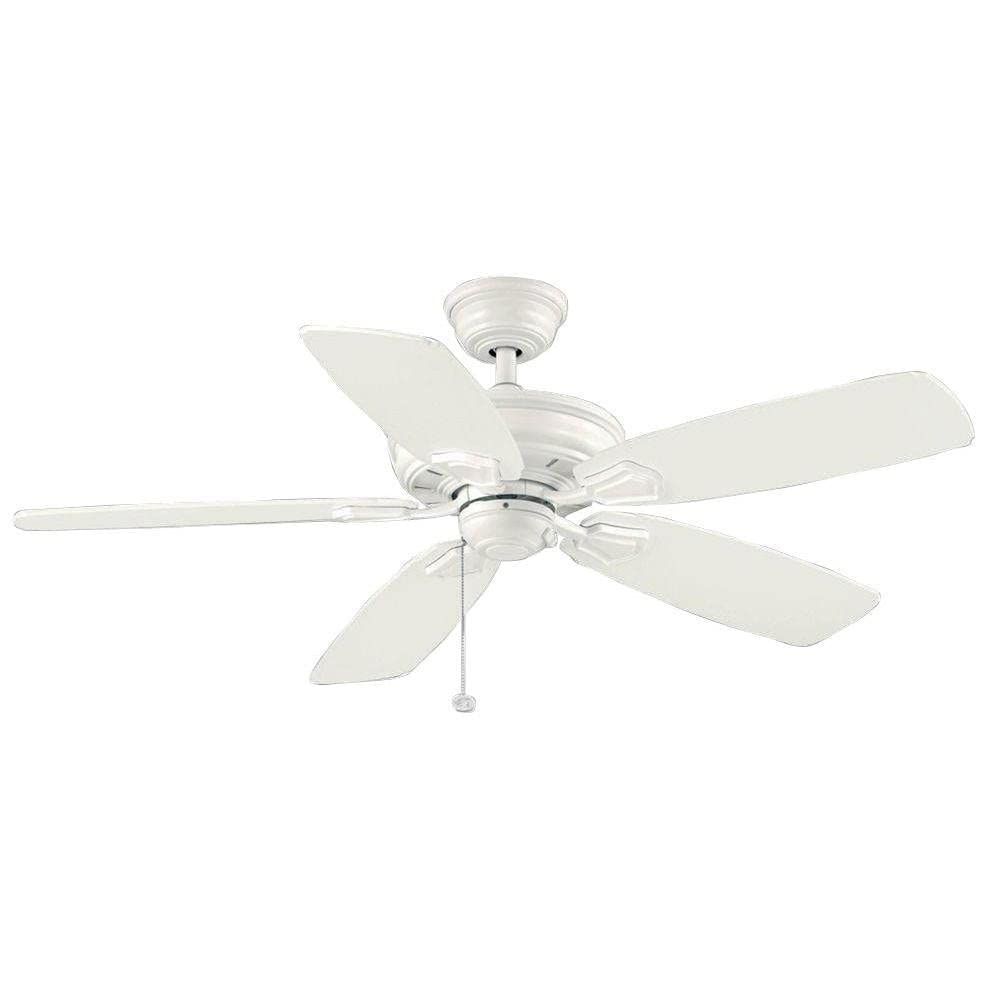 Hampton Bay Heirloom 52 in. Indoor/Outdoor White Matte Ceiling Fan