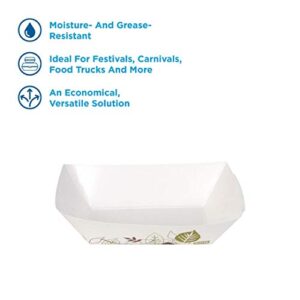 Dixie 2lb Polycoated Paper Food Tray by GP PRO (Georgia-Pacific), Kant Leek, Pathways, 2lb, KL200PATH, 1,000 Count (250 Trays Per Pack, 4 Packs Per Case)