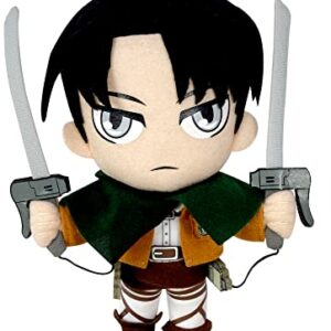 Great Eastern Attack on Titan 9" Levi Ackerman Plush,Brown/a,6"L x 3"W x 9"H