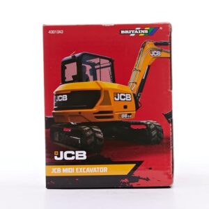 Britains JCB Farm Tomy Toys - Midi Excavator - 1:32 JCB 86C -1 Digger - Collectable Tractor Toy - 1:32 Scale Farm Toys - Suitable for Collectors and Kids - 3 Year Plus