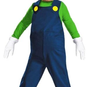 Nintendo Super Mario Brothers Luigi Boys Toddler Costume, Small/2T