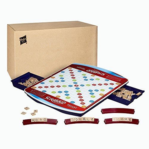 Hasbro Gaming Scrabble Deluxe Edition Board Game, (Amazon Exclusive)