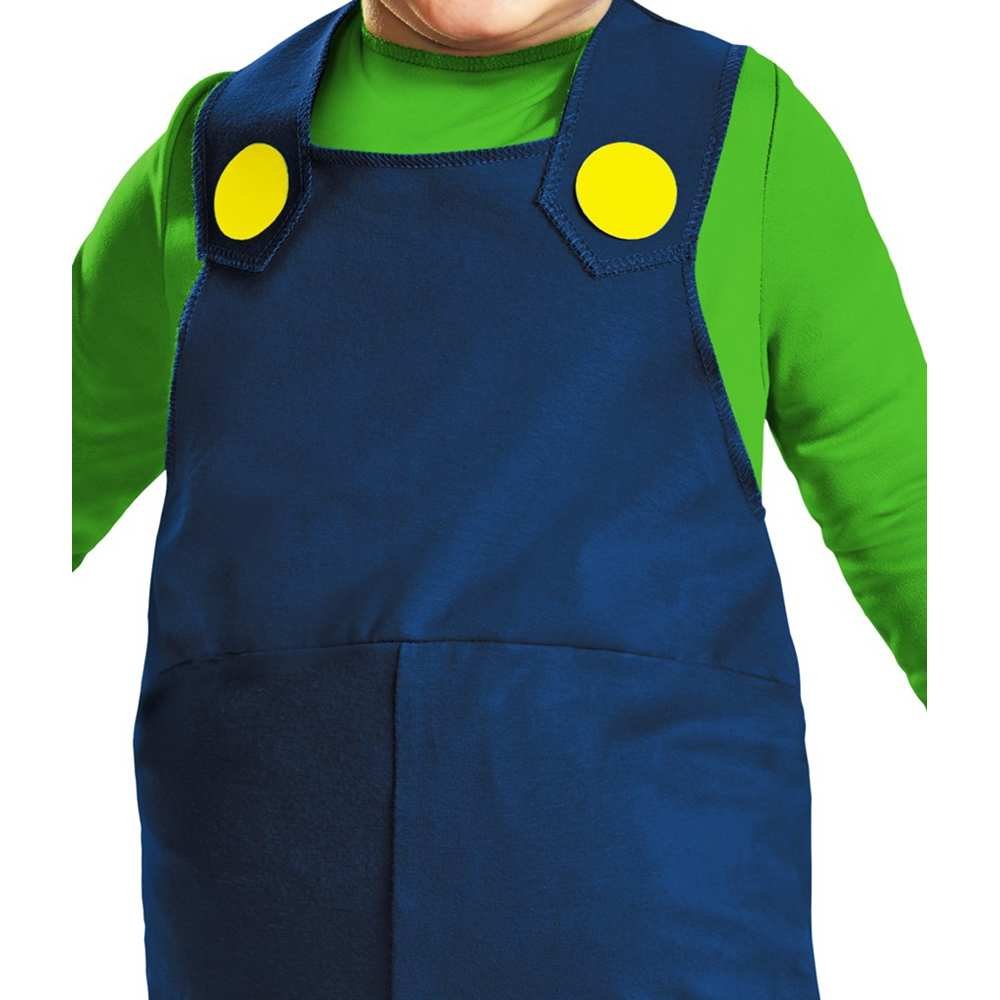 Nintendo Super Mario Brothers Luigi Boys Toddler Costume, Small/2T