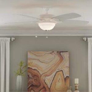 Hampton Bay Heirloom 52 in. Indoor/Outdoor White Matte Ceiling Fan