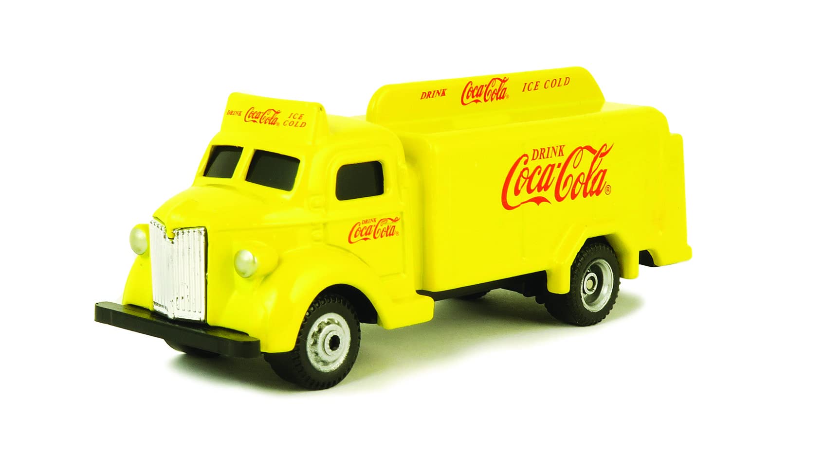 Motor city classics | Coca-Cola 1947 Bottle Truck (Yellow) | 1:87 Scale Model Diecast Collectible | 439954