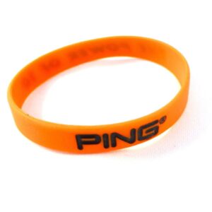 PING New The Power of 10' Orange/Black Wrist Band/Bracelet