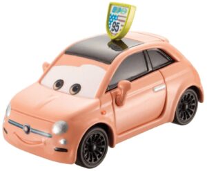 disney pixar cars fiat with mcqueen sign diecast vehicle