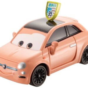 Disney Pixar Cars Fiat with McQueen Sign Diecast Vehicle